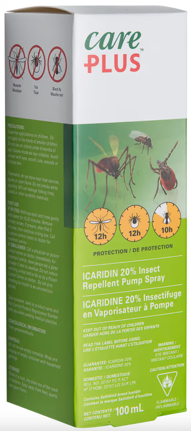 Care Plus | 20% Icaridin Insect Repellant Pump Spray | Mt. Waddington ...