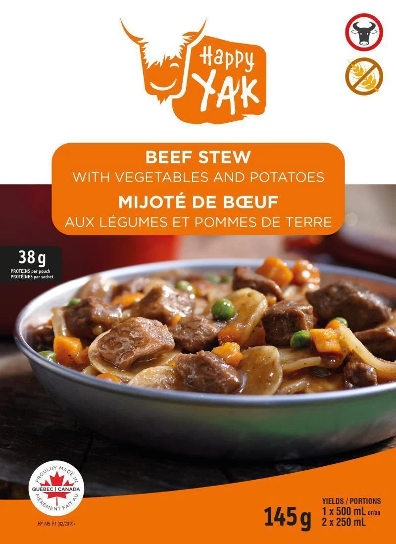 Happy Yak Beef Stew with Vegetables and Potatoes | Mt. Waddington's ...